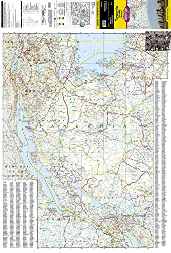 Tanzania, Rwanda, and Burundi Map (National Geographic Adventure Map, 3206)