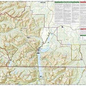 Many Glacier: Glacier and Waterton Lakes National Parks Map (National Geographic Trails Illustrated Map, 314)