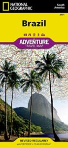 brazil map (national geographic adventure map, 3401)