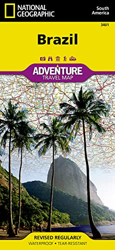 Brazil Map (National Geographic Adventure Map, 3401)