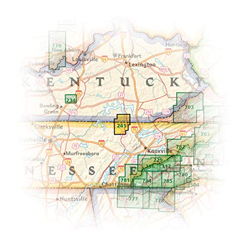 Big South Fork National River and Recreation Area Map (National Geographic Trails Illustrated Map, 241)