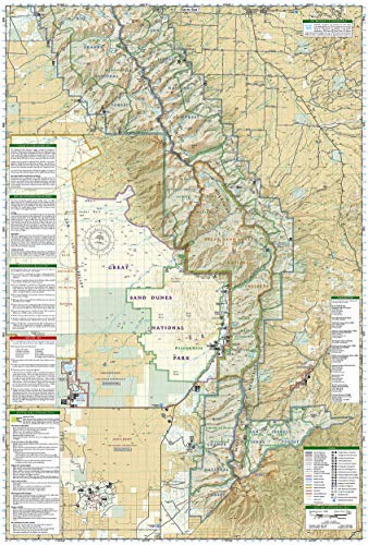 Sangre de Cristo Mountains [Great Sand Dunes National Park and Preserve] (National Geographic Trails Illustrated Map)