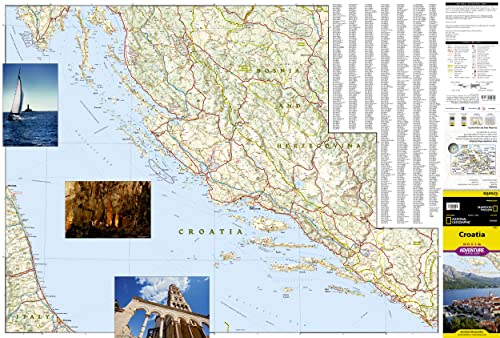 Croatia Map (National Geographic Adventure Map, 3324)