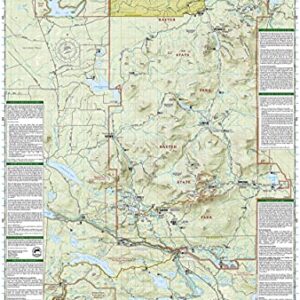 Baxter State Park Map [Mount Katahdin, Katahdin Iron Works] (National Geographic Trails Illustrated Map, 754)