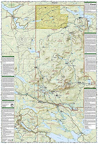 Baxter State Park Map [Mount Katahdin, Katahdin Iron Works] (National Geographic Trails Illustrated Map, 754)