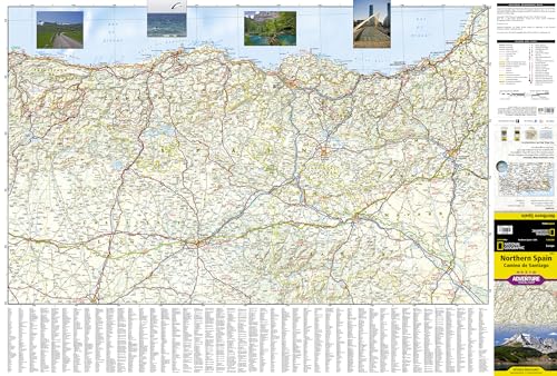 Northern Spain: Camino de Santiago Map (National Geographic Adventure Map, 3306)