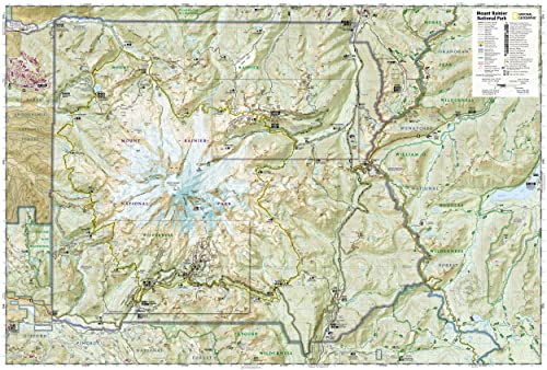 Mount Rainier National Park Map (National Geographic Trails Illustrated Map, 217)