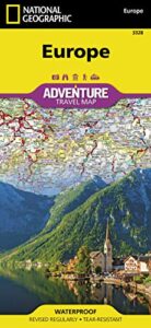 europe map (national geographic adventure map, 3328)