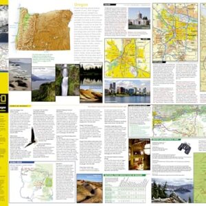 Oregon Map (National Geographic Guide Map)