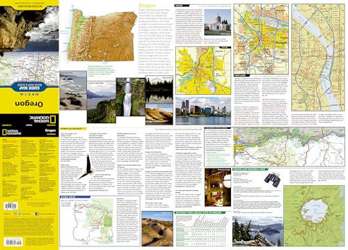 Oregon Map (National Geographic Guide Map)