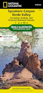 sycamore canyon, verde valley map [coconino, kaibab, and prescott national forests] (national geographic trails illustrated map, 854)