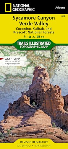 Sycamore Canyon, Verde Valley Map [Coconino, Kaibab, and Prescott National Forests] (National Geographic Trails Illustrated Map, 854)