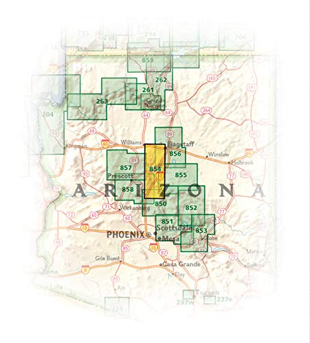 Sycamore Canyon, Verde Valley Map [Coconino, Kaibab, and Prescott National Forests] (National Geographic Trails Illustrated Map, 854)