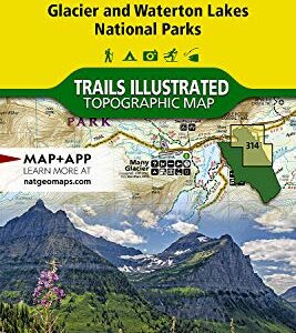 Many Glacier: Glacier and Waterton Lakes National Parks Map (National Geographic Trails Illustrated Map, 314)