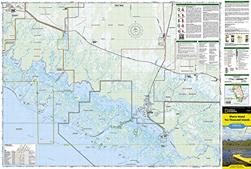 Marco Island, Ten Thousand Islands Map (National Geographic Trails Illustrated Map, 402)