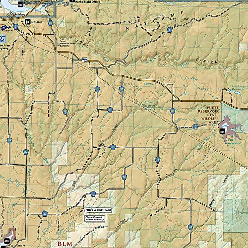 Durango, Cortez [Mesa Verde National Park] Map (National Geographic Trails Illustrated Map, 144)