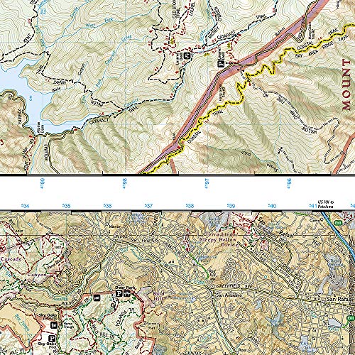 Mount Tamalpais, Point Reyes Map (National Geographic Trails Illustrated Map, 266)