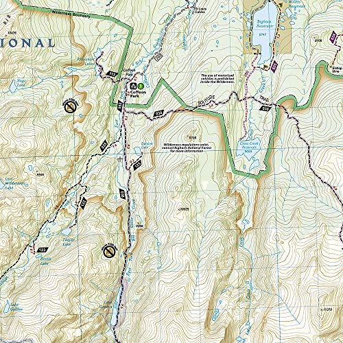 Cloud Peak Wilderness Map (National Geographic Trails Illustrated Map, 720)