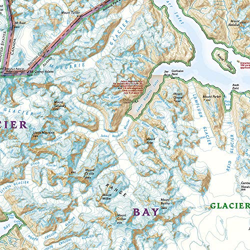 Glacier Bay National Park and Preserve Map (National Geographic Trails Illustrated Map, 255)