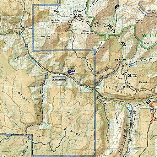 Telluride, Silverton, Ouray, Lake City Map (National Geographic Trails Illustrated Map, 141)