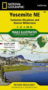 yosemite ne: tuolumne meadows and hoover wilderness map (national geographic trails illustrated map, 308)