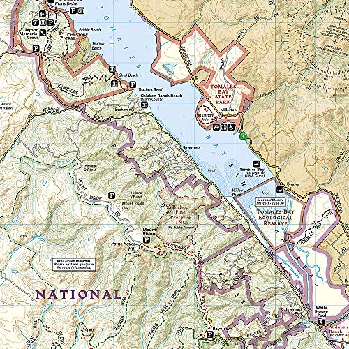 Mount Tamalpais, Point Reyes Map (National Geographic Trails Illustrated Map, 266)