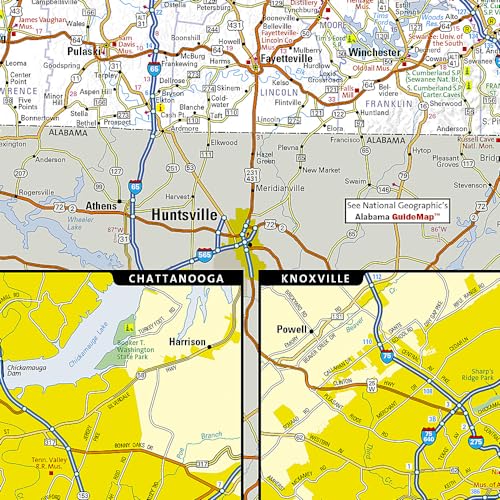 Tennessee Map (National Geographic Guide Map)