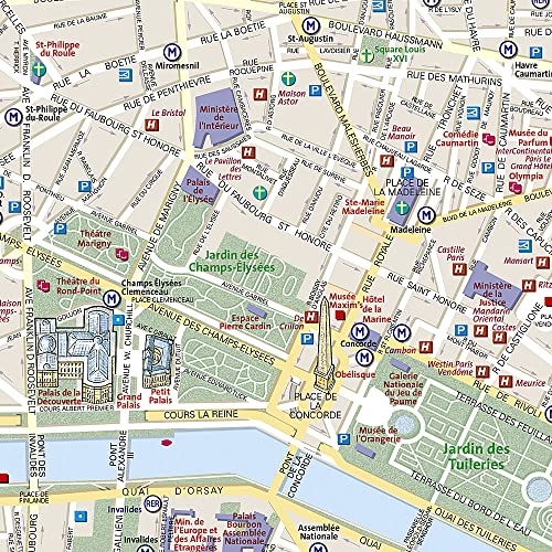 Paris Map (National Geographic Destination City Map)