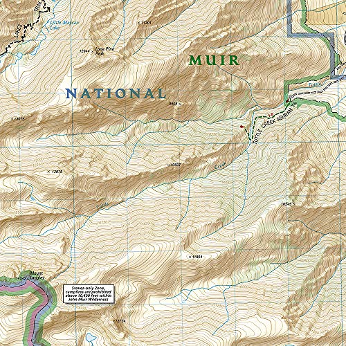 Mount Whitney Map (National Geographic Trails Illustrated Map, 322)