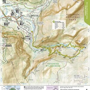 Yosemite National Park Day Hikes Map (National Geographic Topographic Map Guide, 1704)