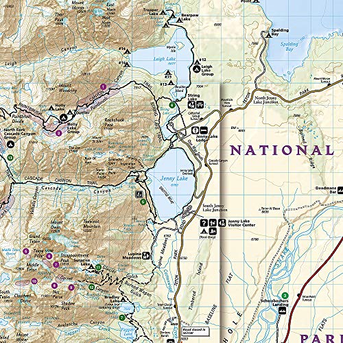 Grand Teton National Park Map (National Geographic Trails Illustrated Map, 202)