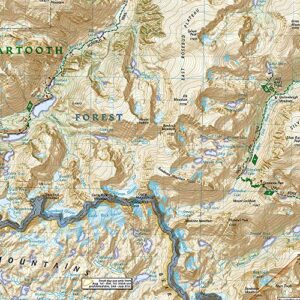 Absaroka-Beartooth Wilderness East Map [Cooke City, Red Lodge] (National Geographic Trails Illustrated Map, 722)