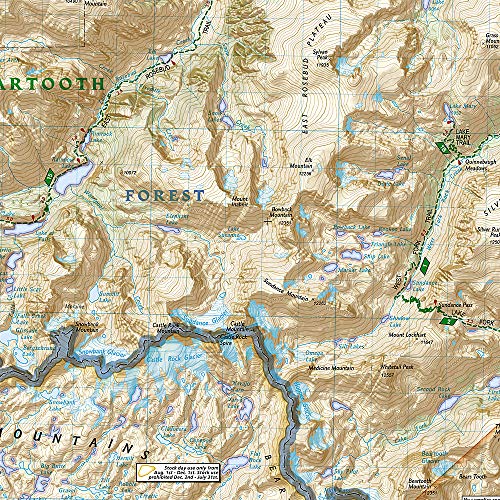 Absaroka-Beartooth Wilderness East Map [Cooke City, Red Lodge] (National Geographic Trails Illustrated Map, 722)