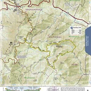 Shenandoah National Park Day Hikes Map (National Geographic Topographic Map Guide, 1703)