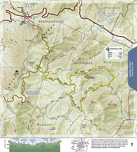 Shenandoah National Park Day Hikes Map (National Geographic Topographic Map Guide, 1703)