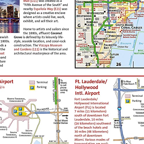 Miami and the Keys Map (National Geographic Destination City Map)