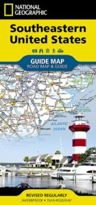 southeastern usa map (national geographic guide map)