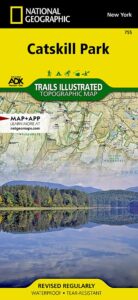 catskill park map (national geographic trails illustrated map, 755)