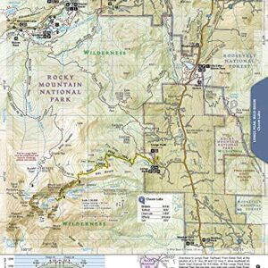 Rocky Mountain National Park Day Hikes Map (National Geographic Topographic Map Guide, 1701)