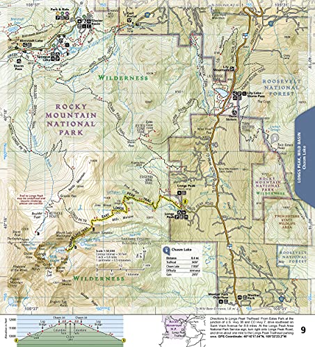 Rocky Mountain National Park Day Hikes Map (National Geographic Topographic Map Guide, 1701)