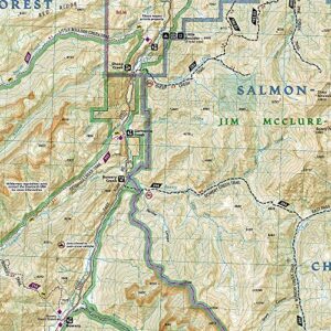 Sawtooth National Recreation Area Map (National Geographic Trails Illustrated Map, 870)