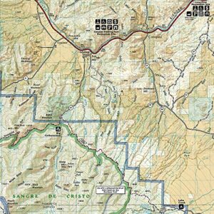 Sangre de Cristo Mountains [Great Sand Dunes National Park and Preserve] (National Geographic Trails Illustrated Map)