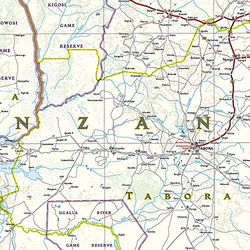 Tanzania, Rwanda, and Burundi Map (National Geographic Adventure Map, 3206)