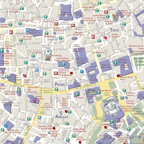 Rome Map (National Geographic Destination City Map)