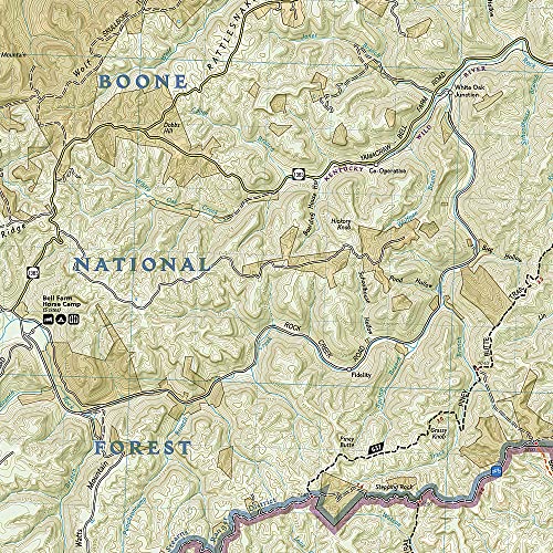 Big South Fork National River and Recreation Area Map (National Geographic Trails Illustrated Map, 241)