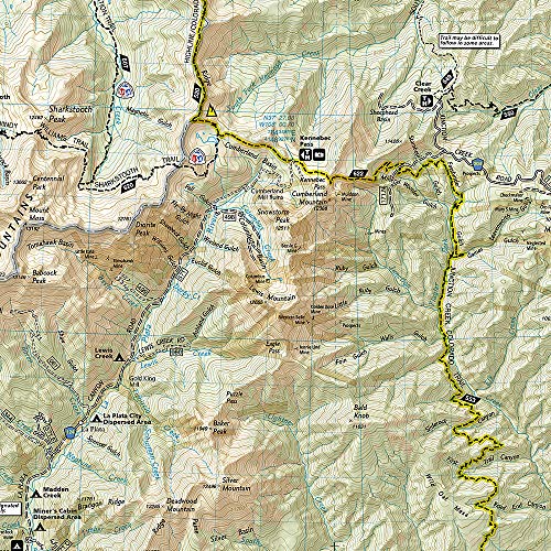 Durango, Cortez [Mesa Verde National Park] Map (National Geographic Trails Illustrated Map, 144)