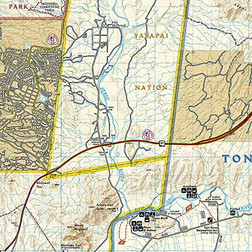 Superstition and Four Peaks Wilderness Areas Map [Tonto National Forest] (National Geographic Trails Illustrated Map, 851)