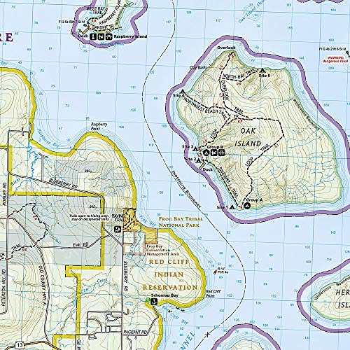 Apostle Islands National Lakeshore Map (National Geographic Trails Illustrated Map, 235)