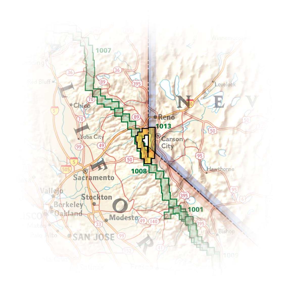 Tahoe Rim Trail Map (National Geographic Topographic Map Guide, 1013)