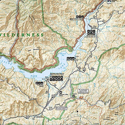 Superstition and Four Peaks Wilderness Areas Map [Tonto National Forest] (National Geographic Trails Illustrated Map, 851)